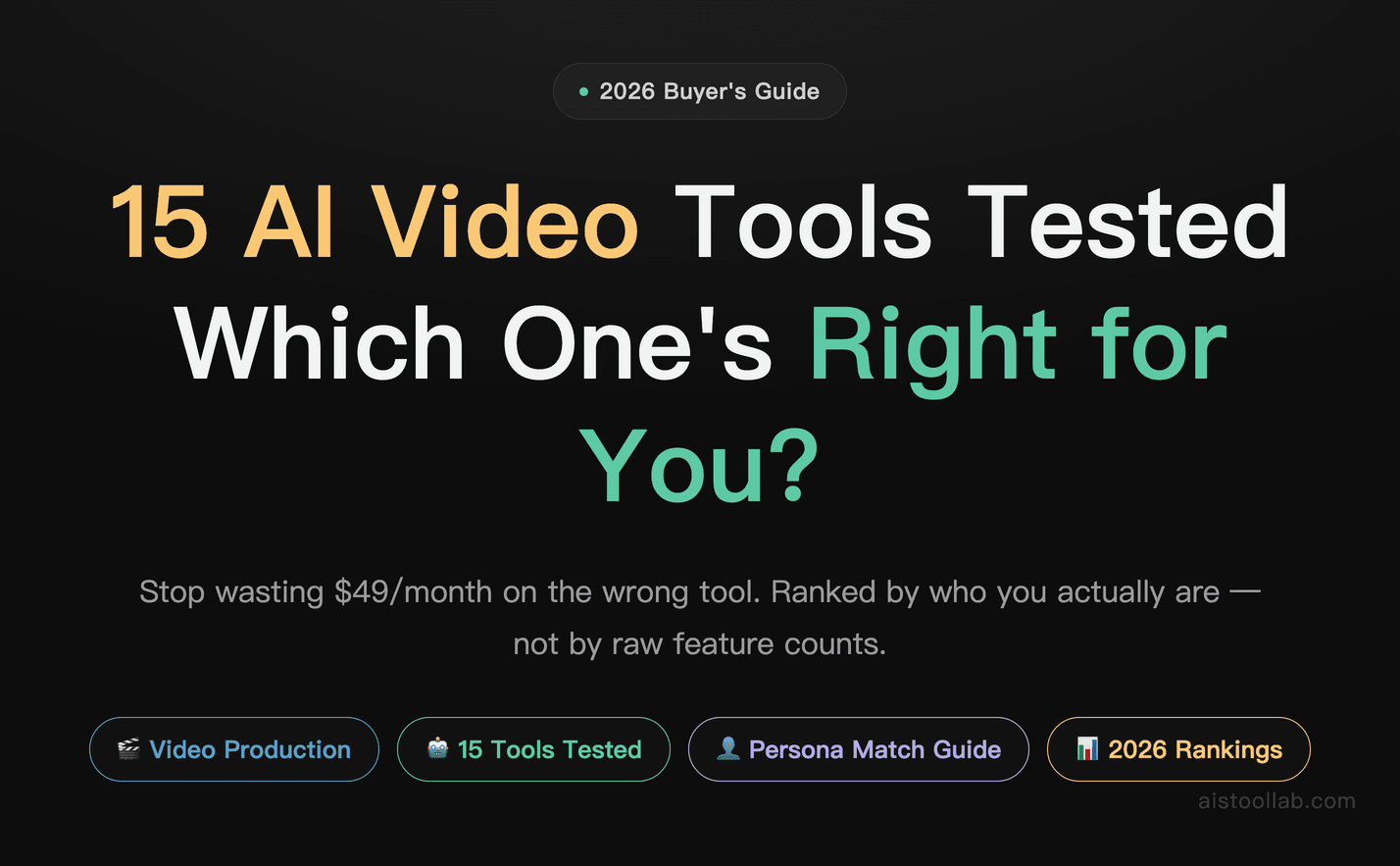 Best AI Video Editing Tools 2026: 7 Tested & Ranked
